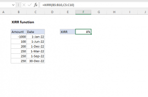 Excel XNPV function | Exceljet
